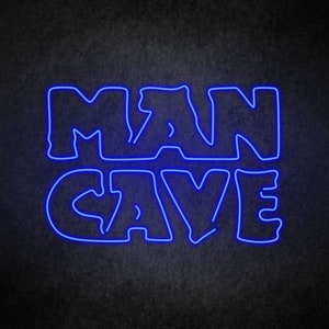 Custom Man Cave Neon Sign, Garage Decor, Personalised Gifts, Man Cave ...