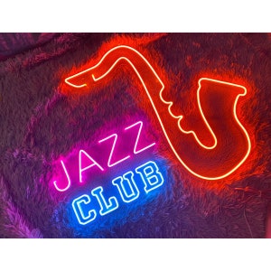 Jazz Club Led Sign, Jazz Club Led Lights, Jazz Neon Sign, Custom Neon ...