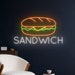 Sandwich Neon Sign, Sandwich Led Sign, Sandwich Led Light, Sandwich ...