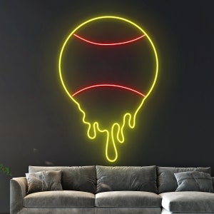 Dripping Tennis Ball Neon Sign, Tennis Polo Neon Light, Tennis Player ...