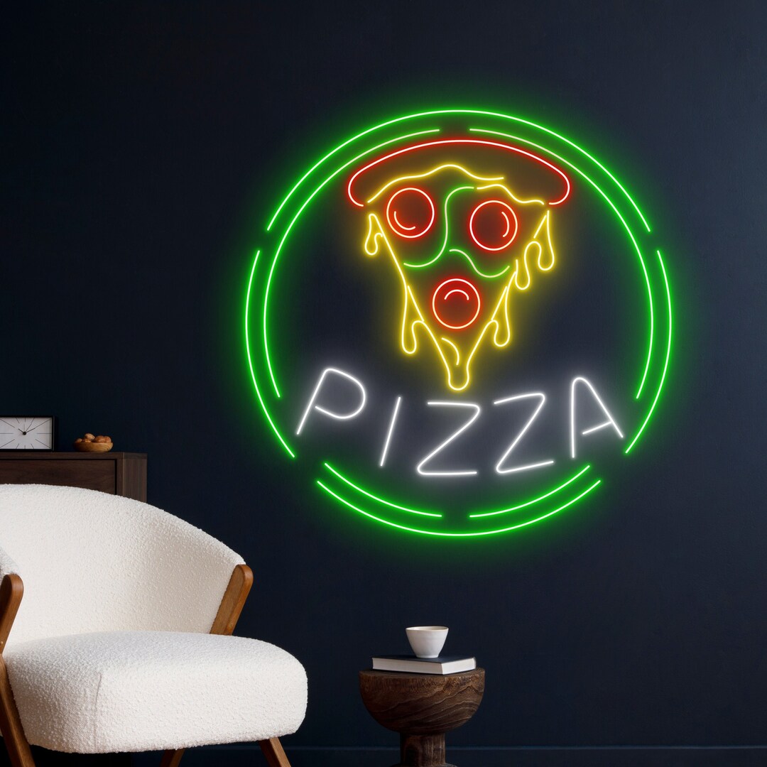 Pizza Neon Sign, Pizza Neon Led Light, Pizza Store Led Light, Italy ...