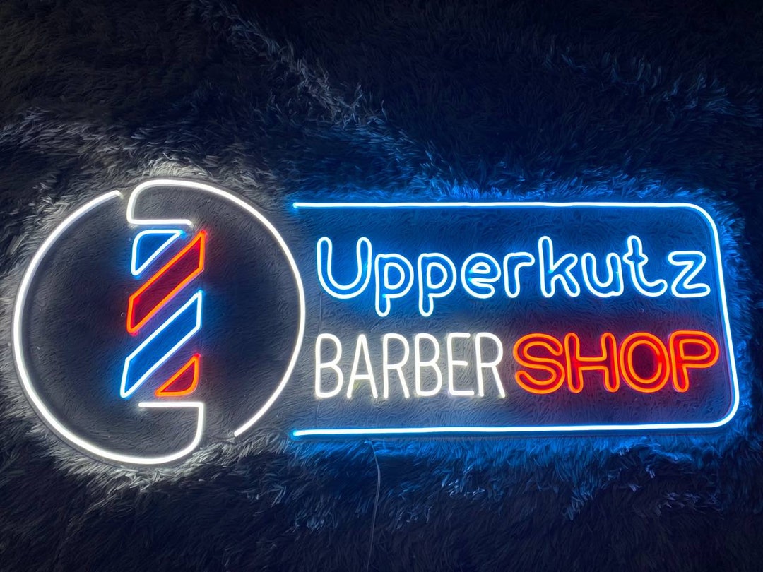 Custom Barber Shop Led Sign, Barber Shop Neon Sign, Wall Decor, Barber ...