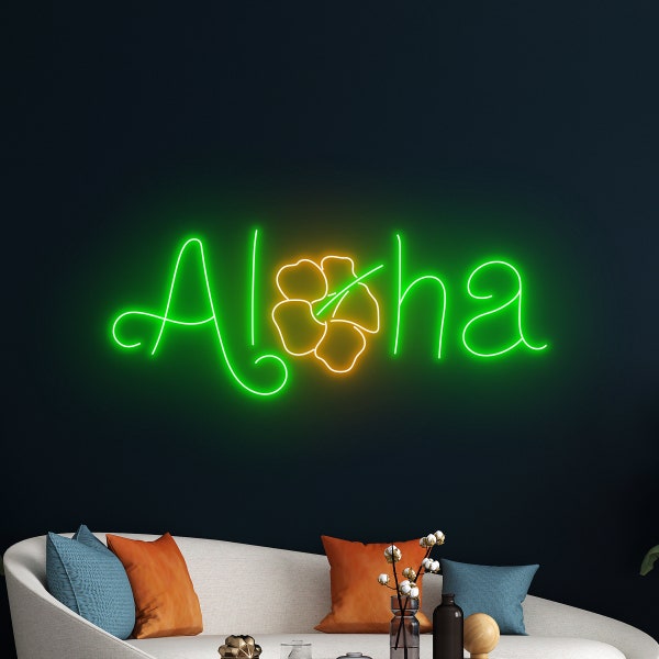 Aloha Neon Sign - Etsy