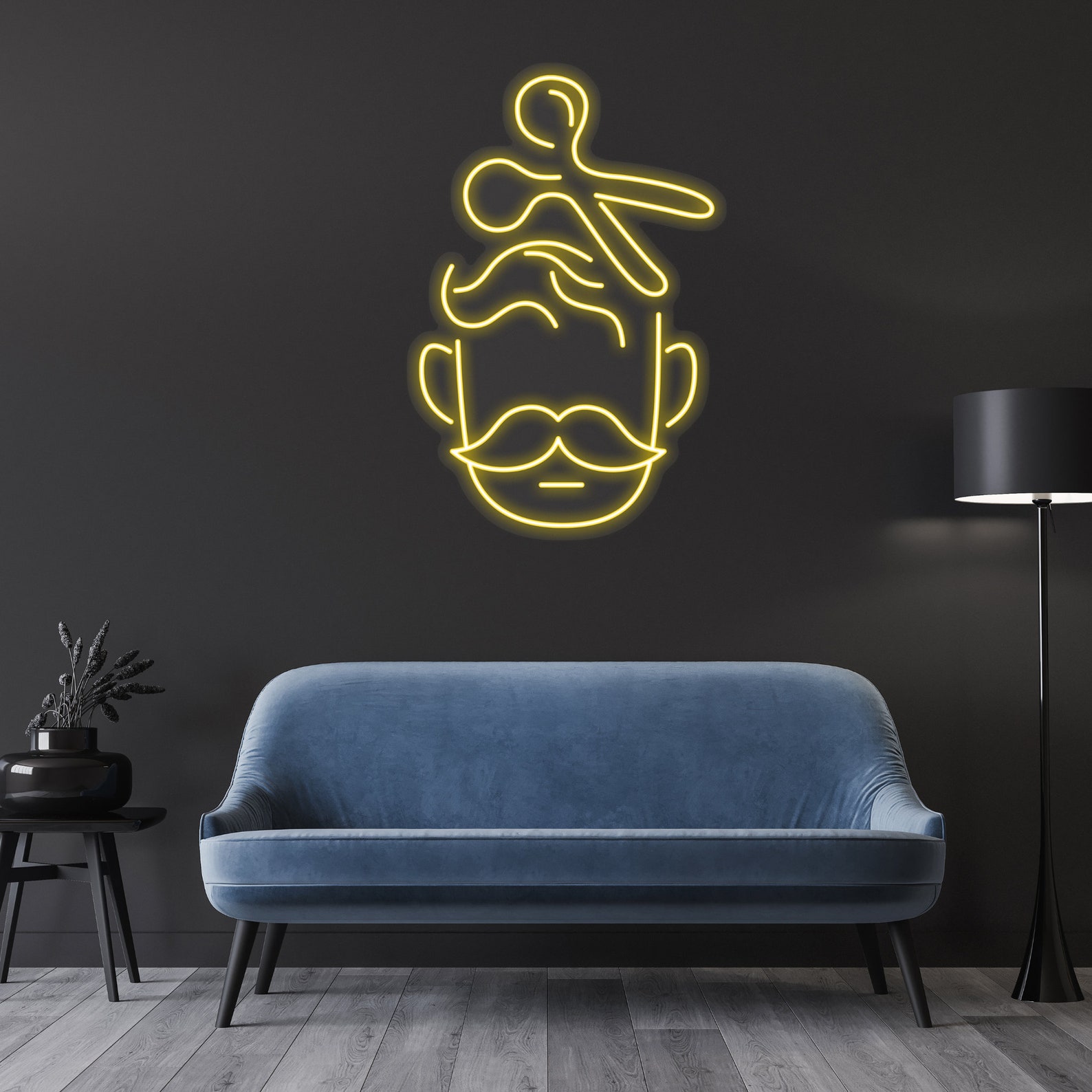 Barber Shop Led Sign Barber Neon Sign Wall Decor Decor Led - Etsy