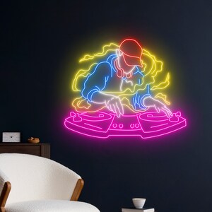 DJ Led Sign, DJ Neon Light, DJ Neon Sign, Music Player Led Light, Music ...