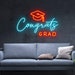 Congrats Grad Neon Sign , Graduation Neon Sign, Neon Light Wall Decor ...