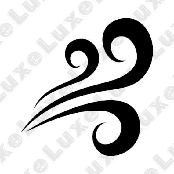 Air Wind Breeze Icon Svg Png Jpg: Includes All 3 File Types - Etsy