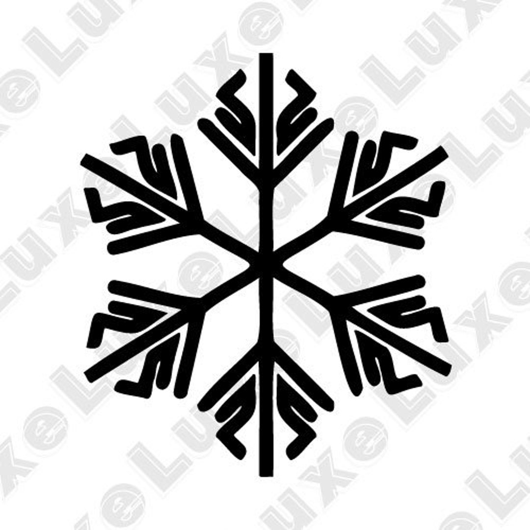 Snowflake Snow Ice Crystal Icon Svg, Png, Jpg: Includes All 3 File ...