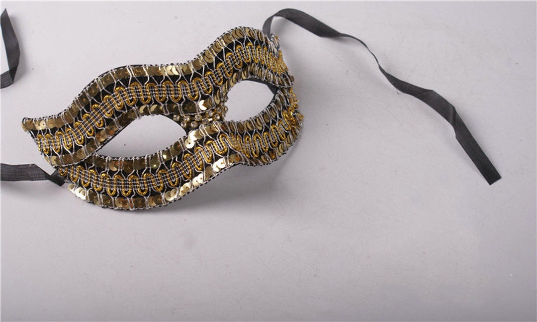 Men's Party Half Face Mask Bar Halloween Party Dance Masquerade - Etsy