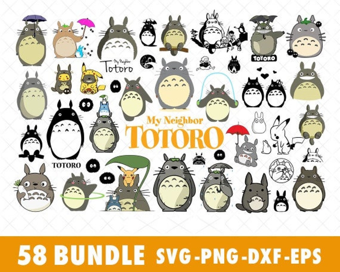 Totoro Bundle SVG, Cricut, Cut Files, Digital Vector File, Cut File for ...