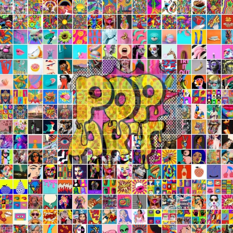 260pcs-pop Art Wall Collage Kit Pop Art Posters Pop Art - Etsy UK