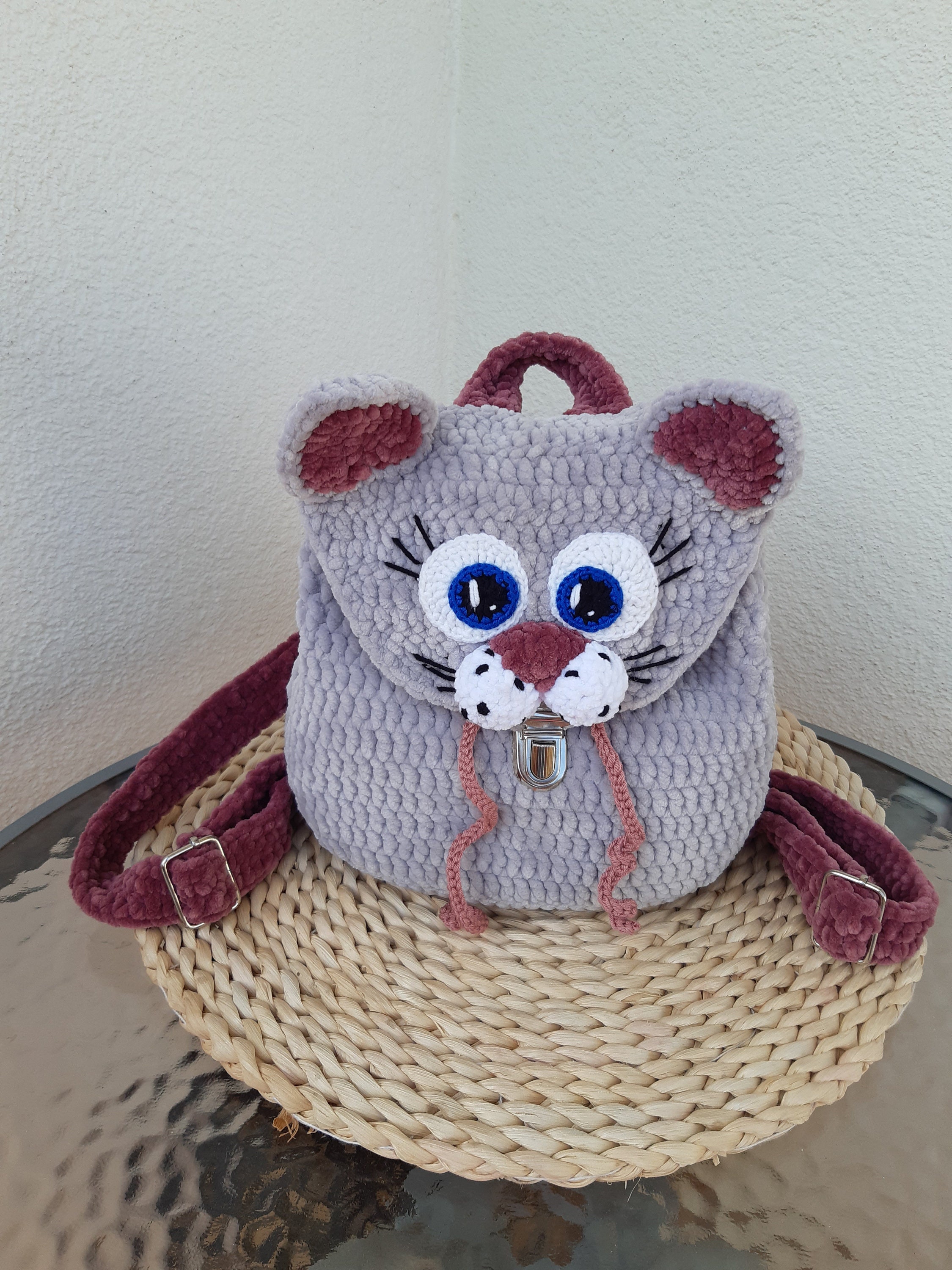 Crochet Cat Backpack Cute Little Backpack Kids Backpack - Etsy