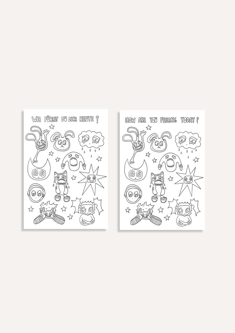 Emotions Coloring Page for Kids | How Are You Feeling Today Poster ...