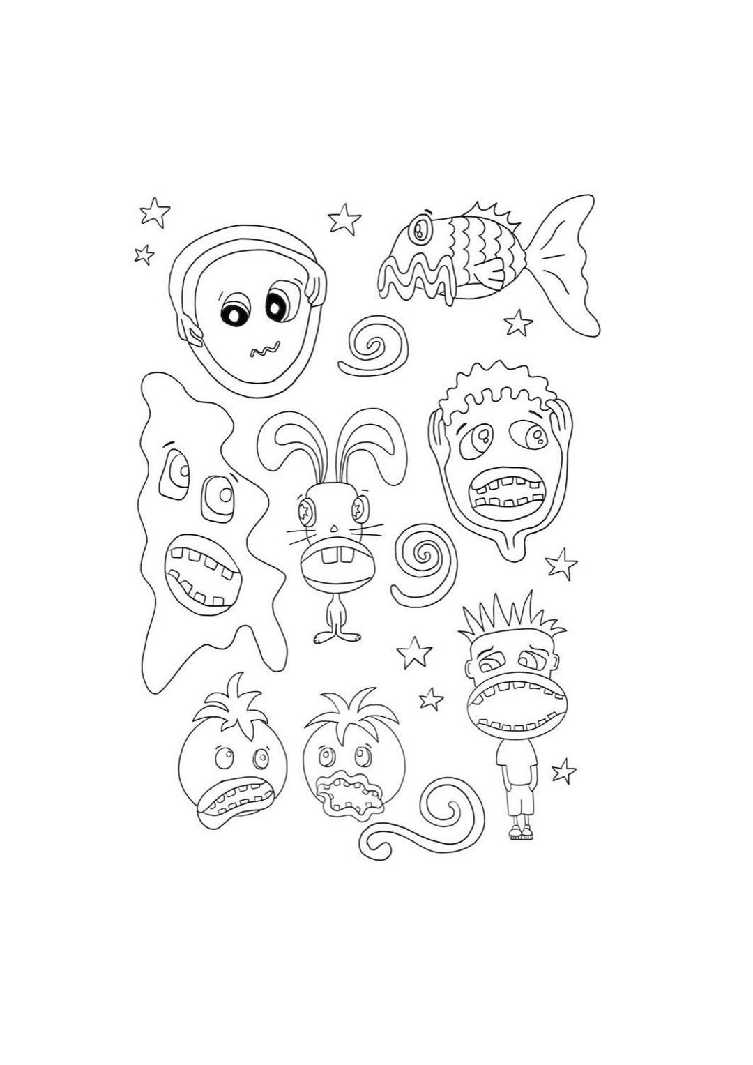 Printable Emotion Coloring Pages for Adults and Kids – 4 Emotional ...