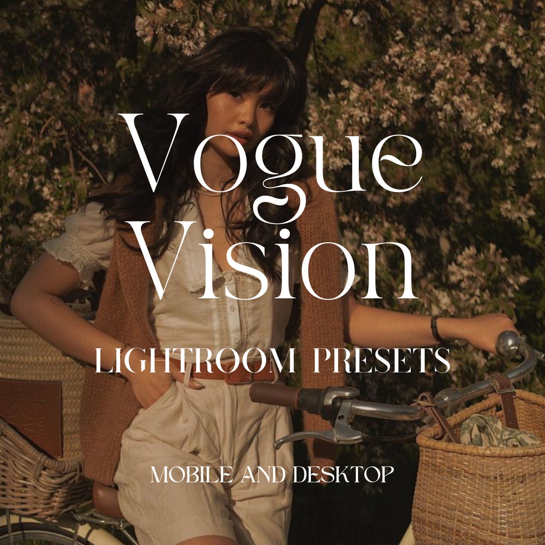 Vogue Vision Fashion Lightroom Presets Photo Editing Tools - Etsy