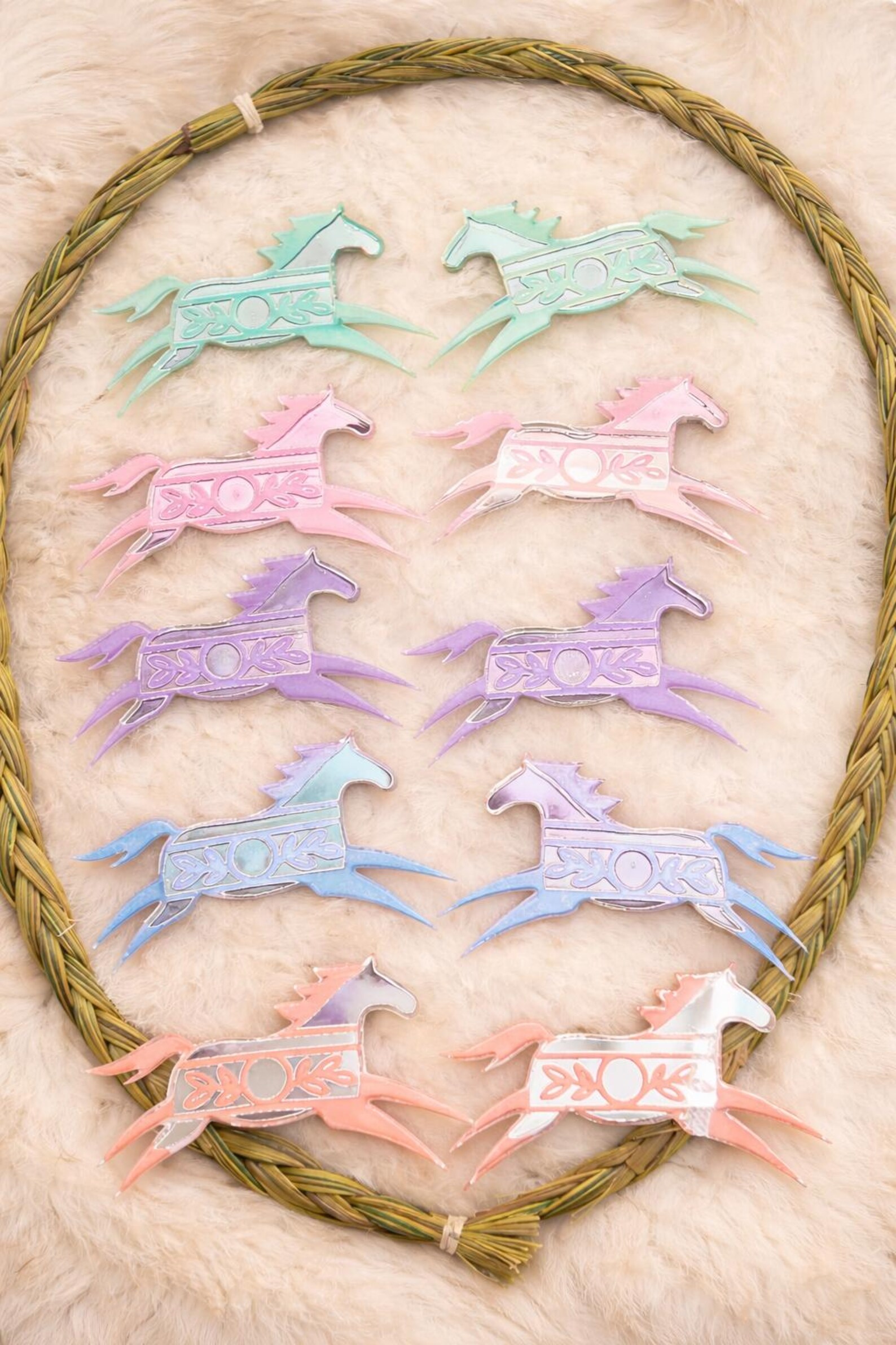 Pastel Horse Cabochons – Native American Inspired Jewelry Centers - Etsy