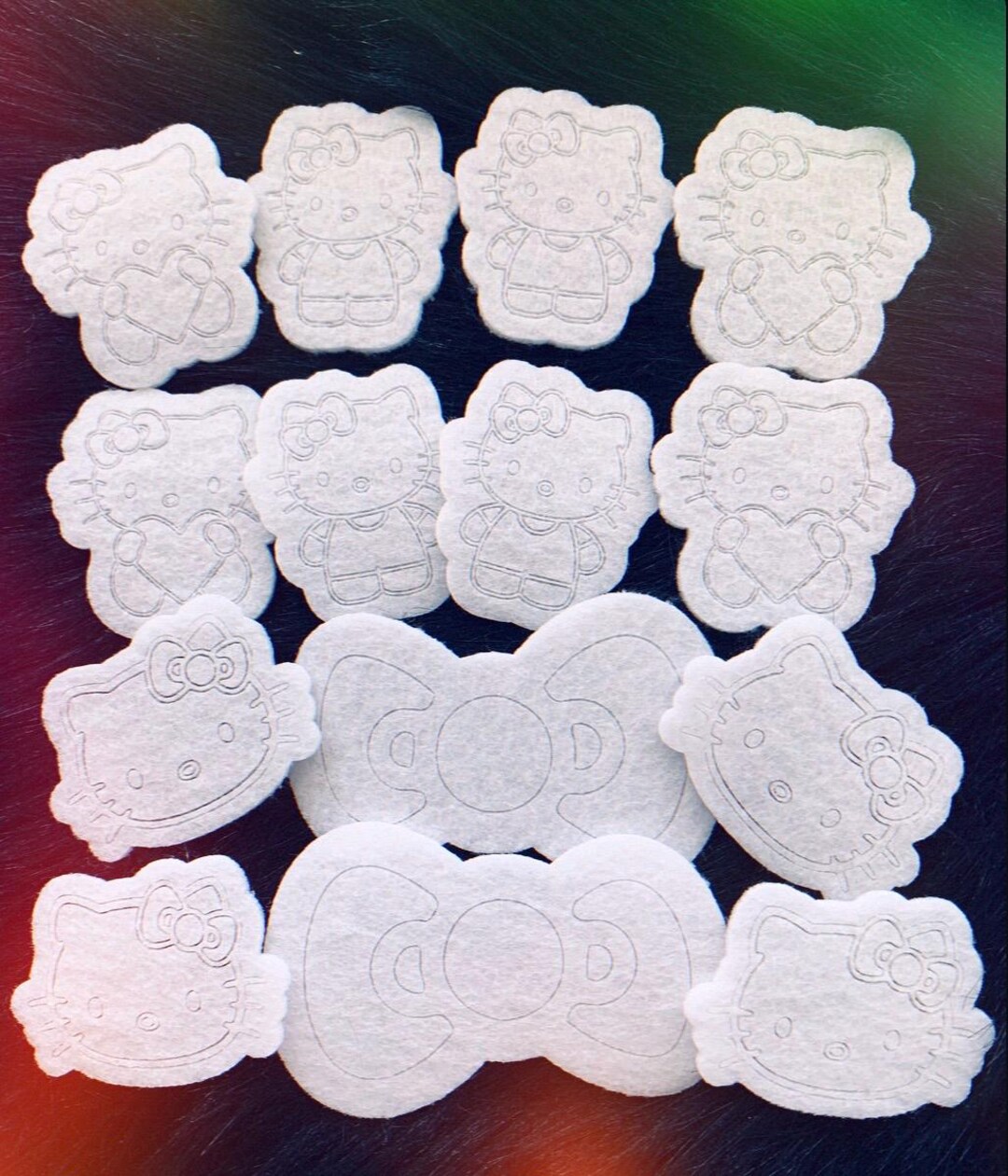 Hello Kitty Felt /pellon, Native Beading Pattern, Native Hello Kitty ...