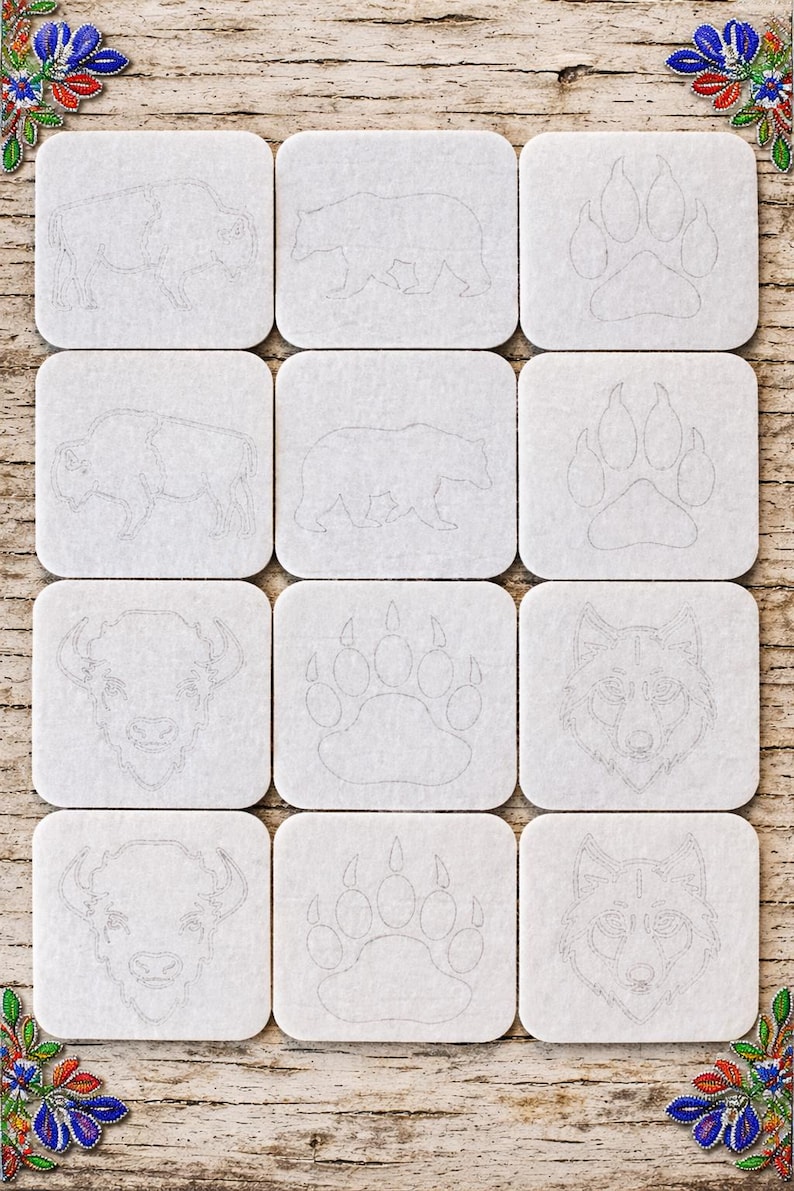 Pellon Felt Designs | Native-inspired Animal Templates Beading Patterns ...