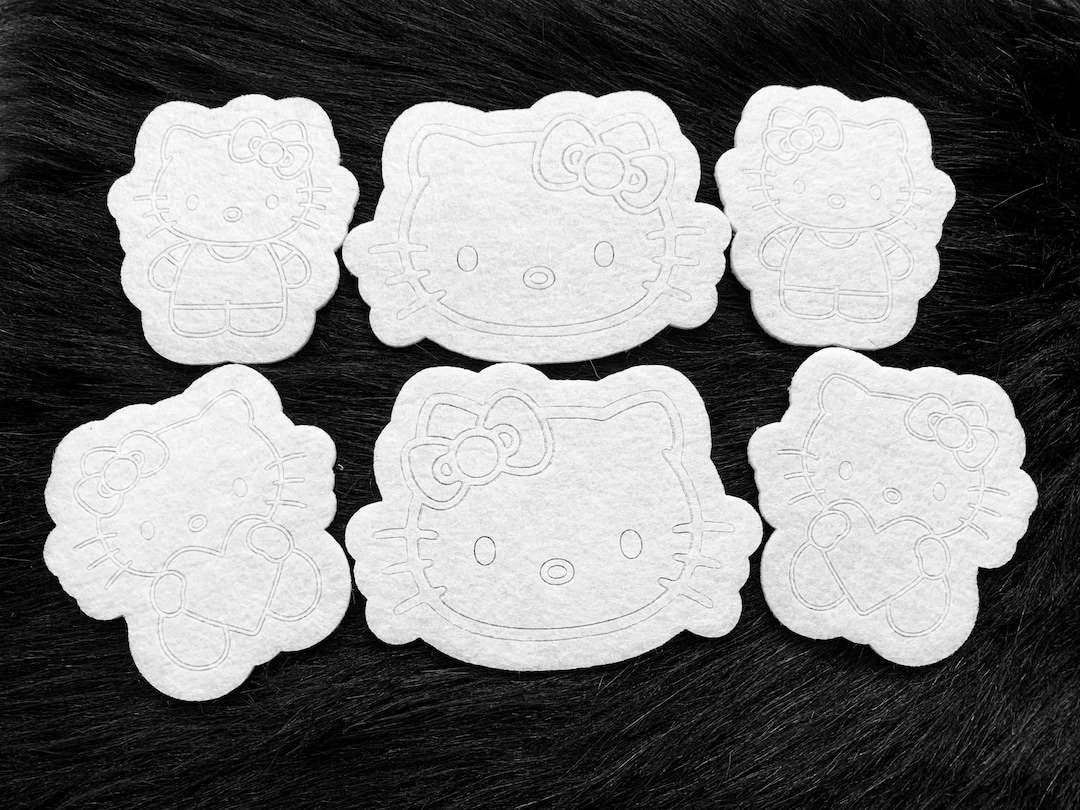 Hello Kitty Felt /pellon, Native Beading Pattern, Native Hello Kitty ...