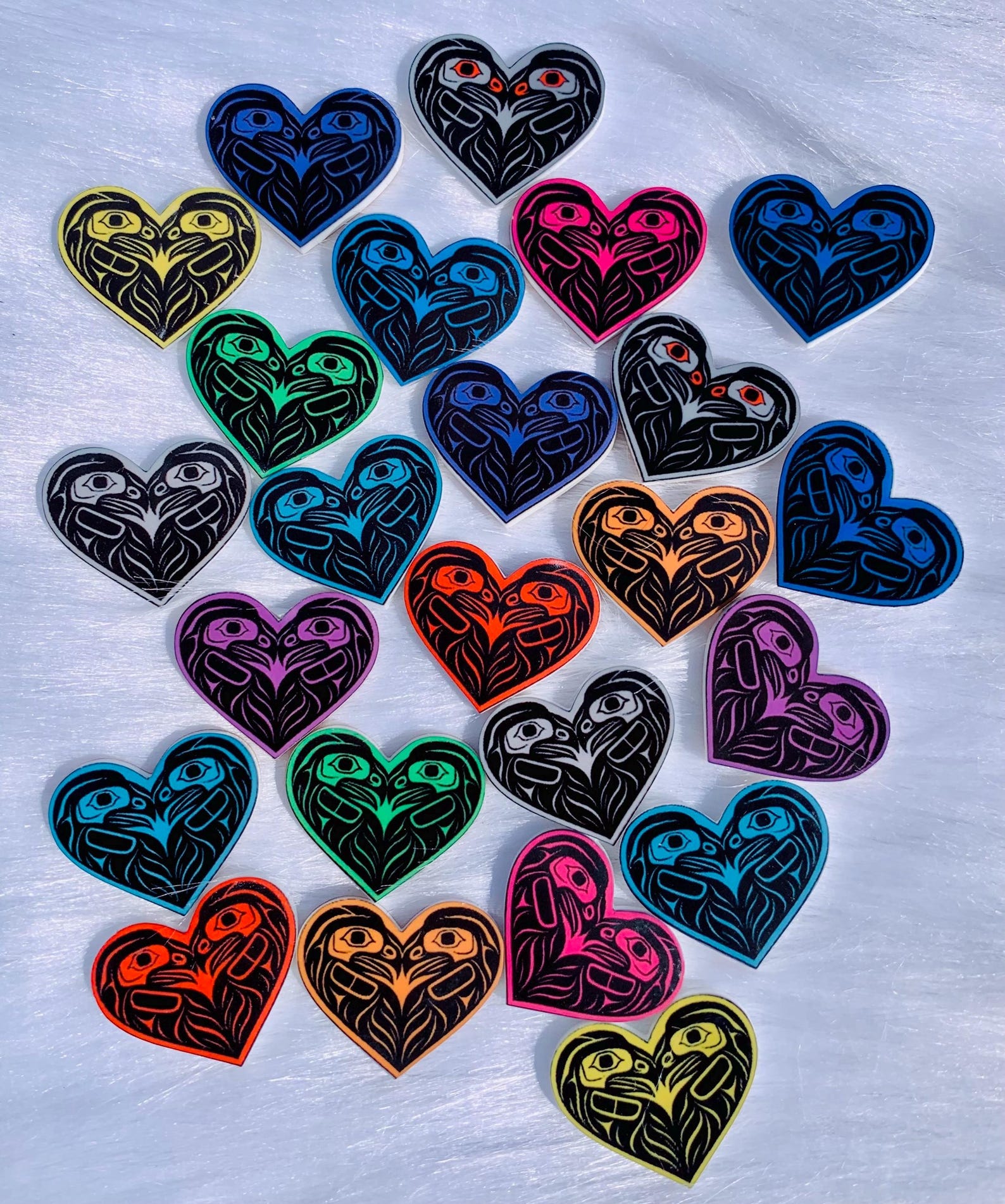 Acrylic Heart Flatback Embellishments - Etsy