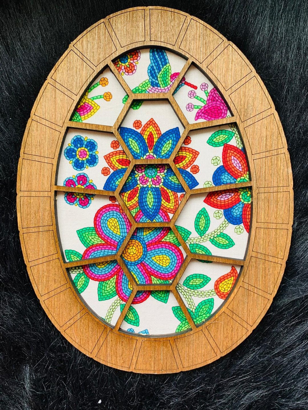 Native Beading Board. Turtle Shell Design. Beadwork. - Etsy