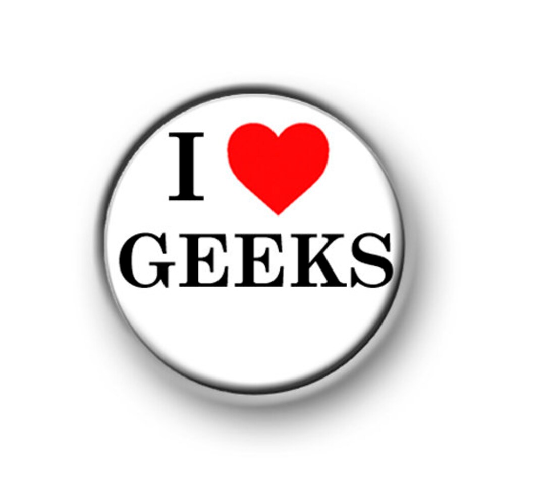 I LOVE BADGES / 1 / 25mm / Pin Button / Badge / Geek / Chic / Nerd ...