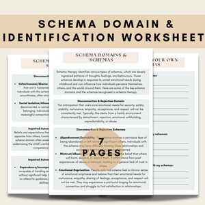 Schema Domain & Schema Identification Worksheet Schema - Etsy Australia