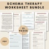 Schema Therapy Worksheet Bundle, Schema Modes, Therapy Resource, Mental ...