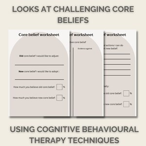 Improve Your Self-esteem Workbook, Therapy Workbook, CBT Worksheets ...