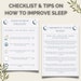 Improve Your Sleep CBT Worksheets, Therapy Worksheets, Sleep Hygiene ...