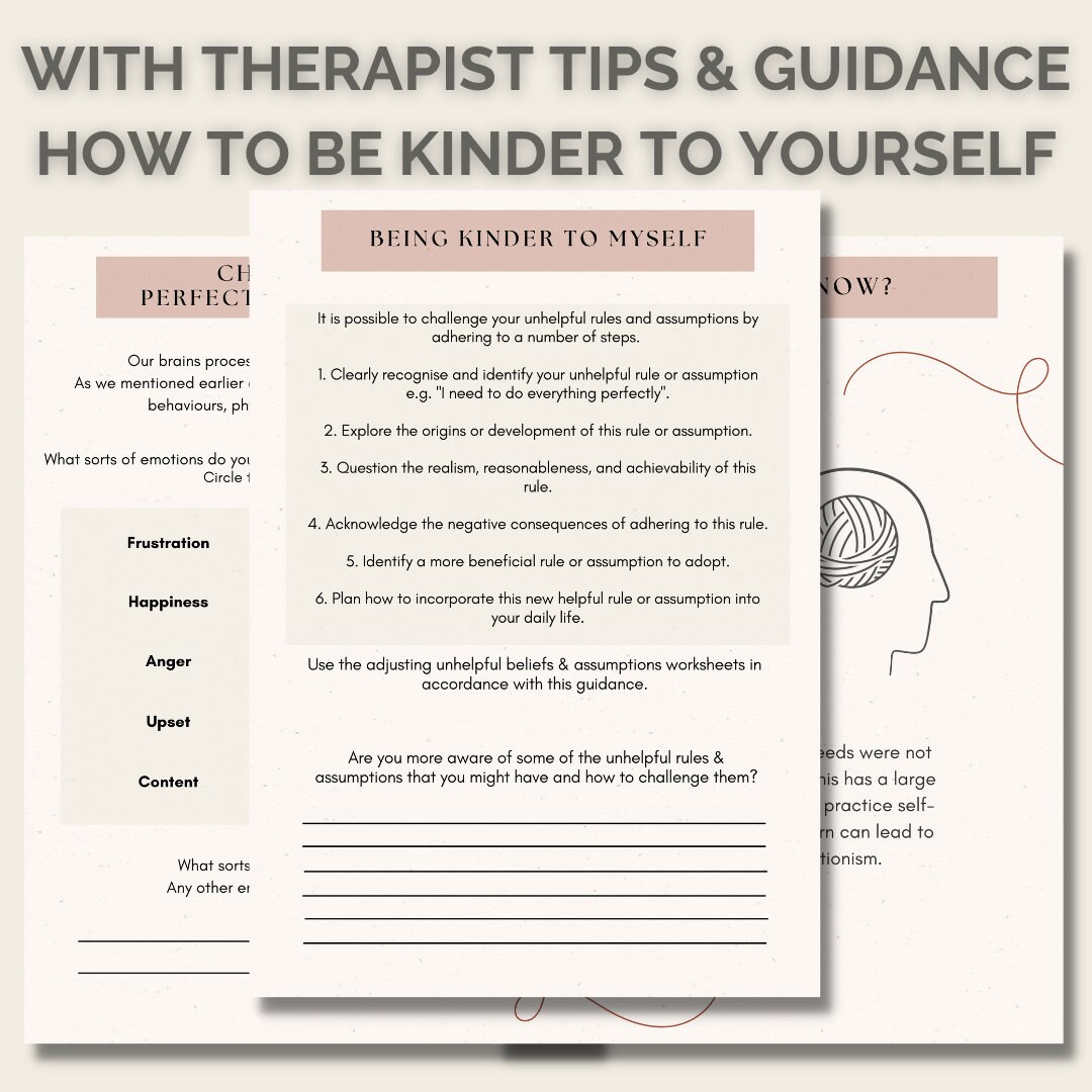 OCD & Perfectionism Mental Health Self-help Bundle, Mental Health ...