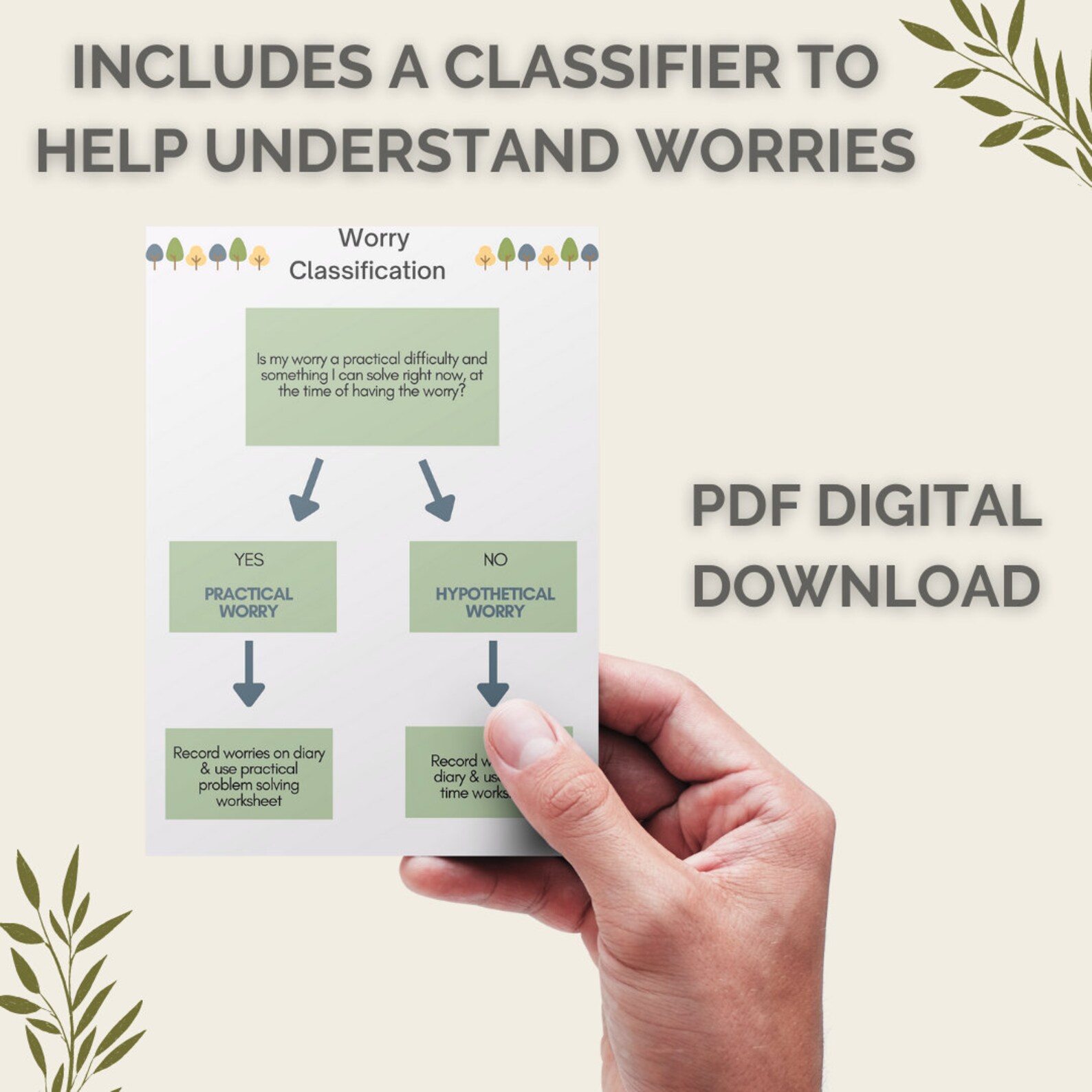 Manage Your Anxiety CBT Worksheets, Therapy Worksheets, Mental Health ...