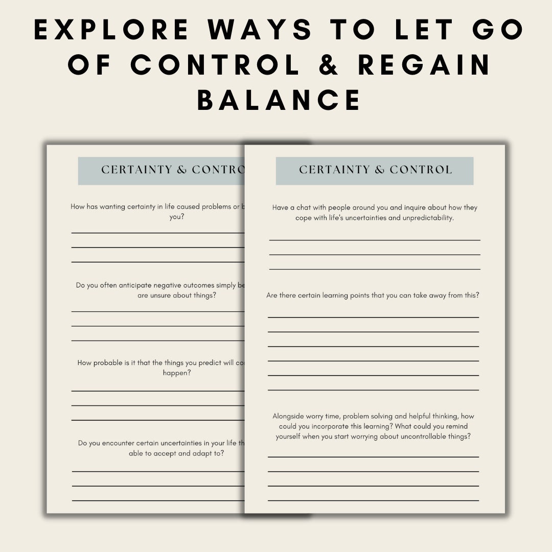 Depression and Anxiety Mental Health Workbook Bundle, Depression Workbook, Anxiety Workbook ...