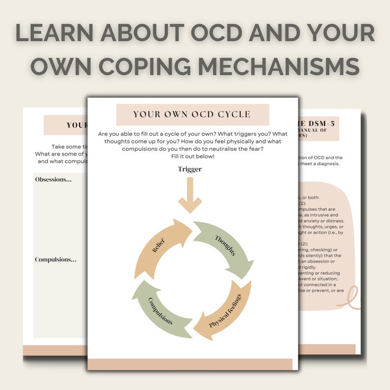 Improve Your OCD Workbook, Exposure Response Prevention Workbook, ERP ...