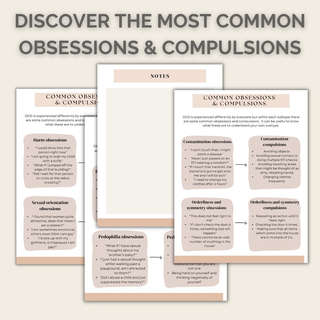 Improve Your OCD Workbook, Exposure Response Prevention Workbook, ERP ...