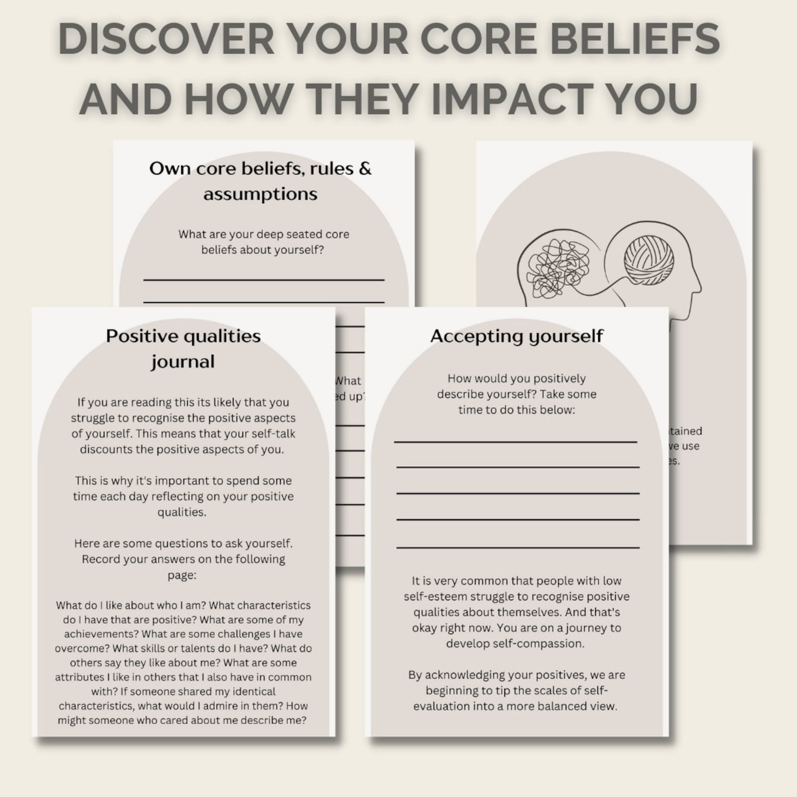 Improve Your Self Esteem Workbook Therapy Workbook Cbt Etsy Uk