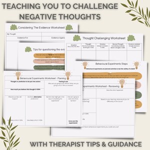 Improve Your Mood Therapy Bundle, Wellbeing Handout, Mental Health ...