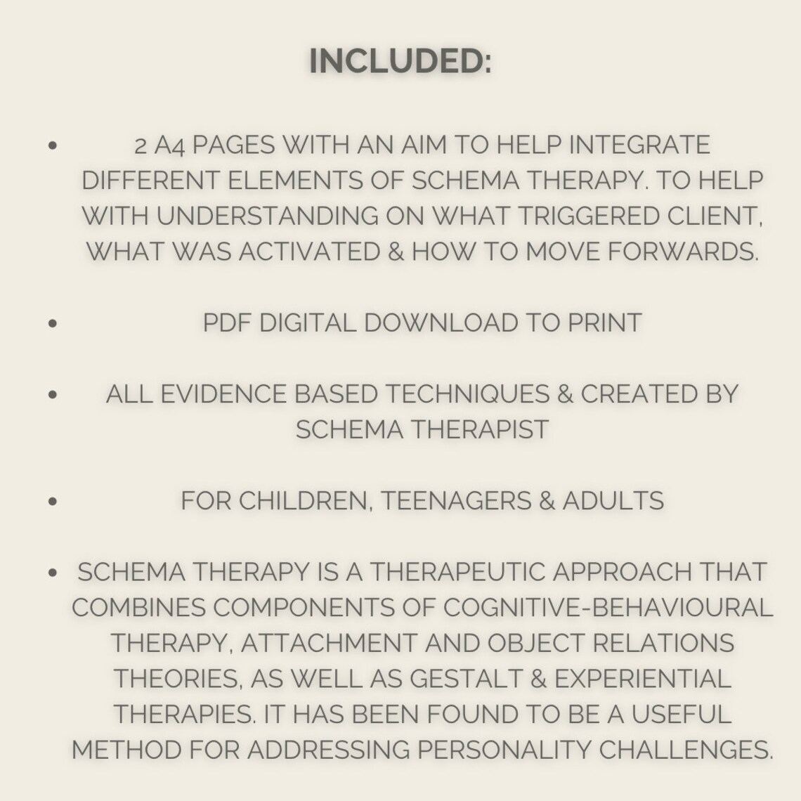 Schema Awareness & Action Diary Worksheet, Therapy Worksheet, Schema ...