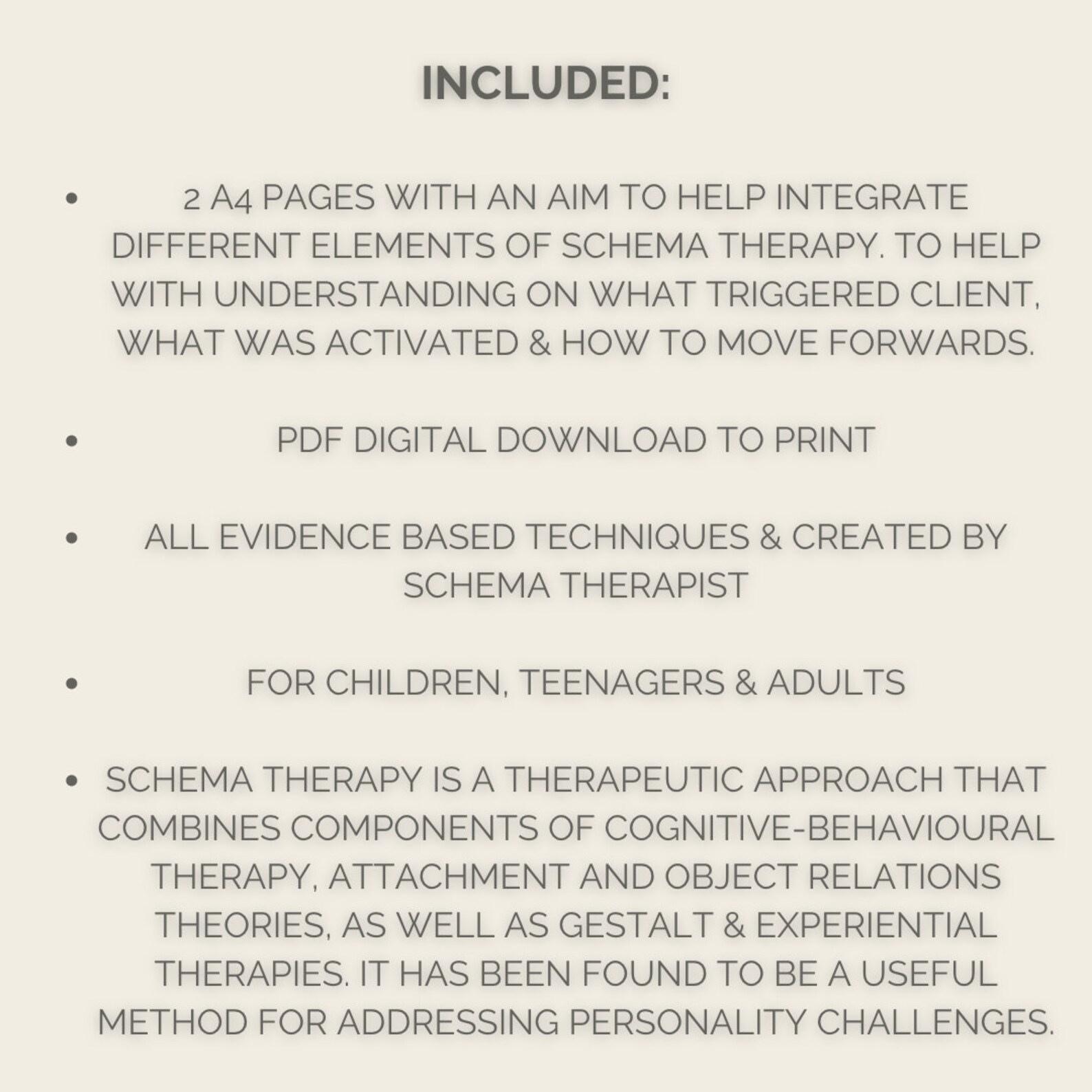 Schema Awareness & Action Diary Worksheet, Therapy Worksheet, Schema ...