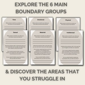 Improve Your Boundaries Workbook, Therapy Workbook, CBT Worksheets ...
