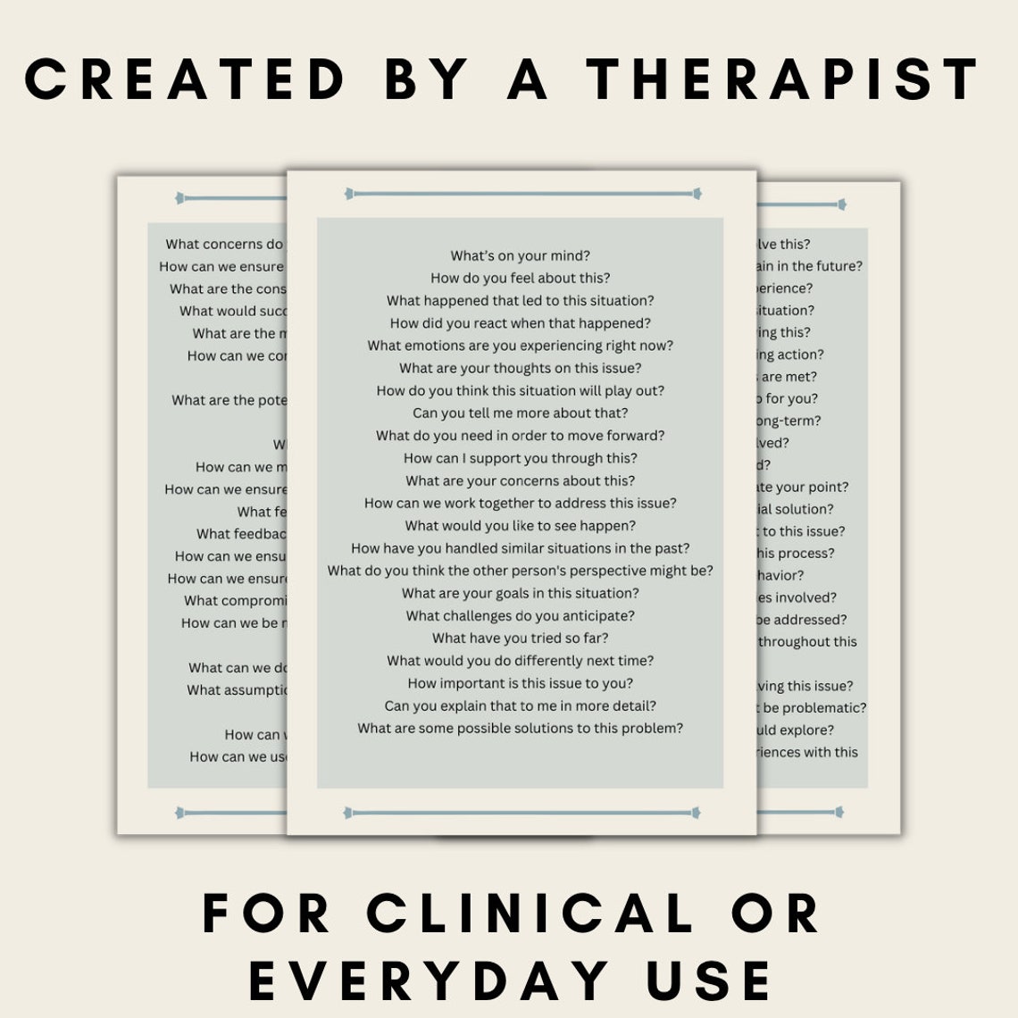 Active Listening Worksheet: Therapy & Communication Skills (PDF Digital ...
