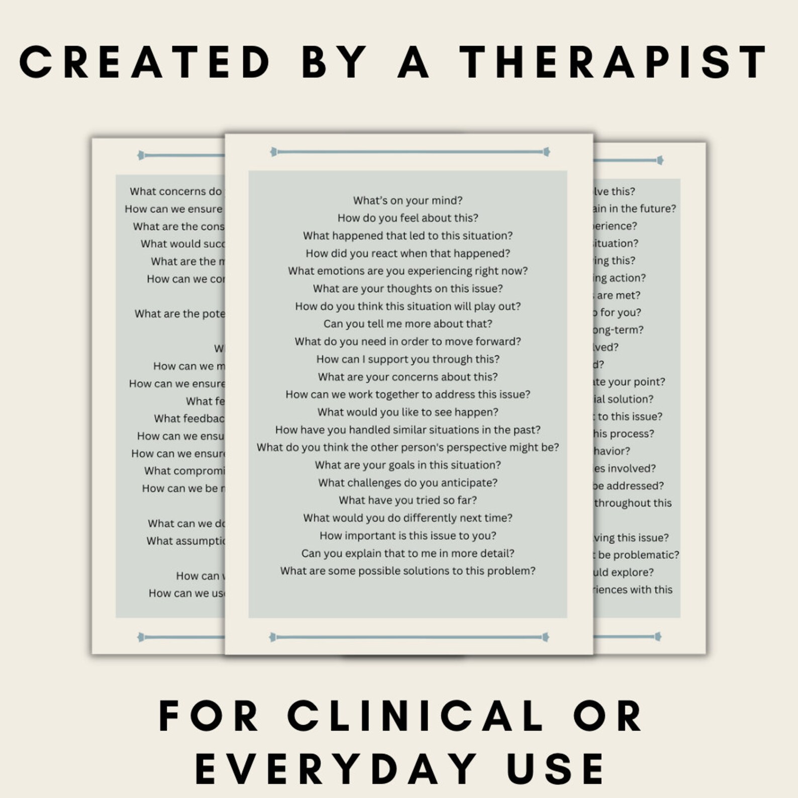 Active Listening Worksheet: Therapy & Communication Skills (PDF Digital ...