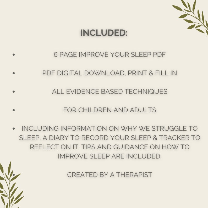 Improve Your Sleep CBT Worksheets, Therapy Worksheets, Sleep Hygiene ...