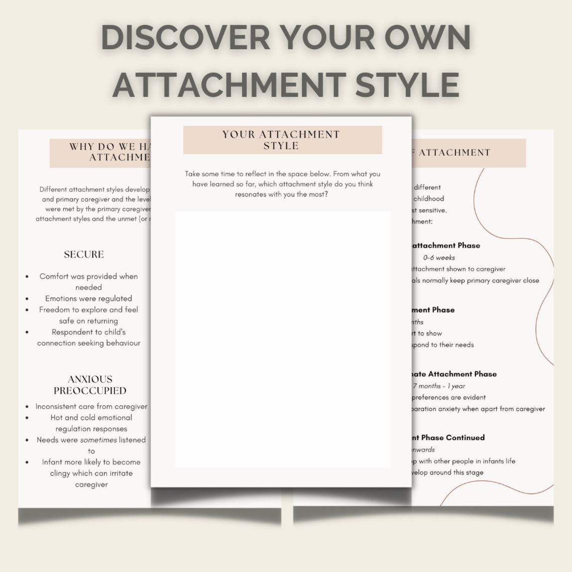 Soothe Your Attachment Wounds, Attachment Type Workbook, Avoidant ...