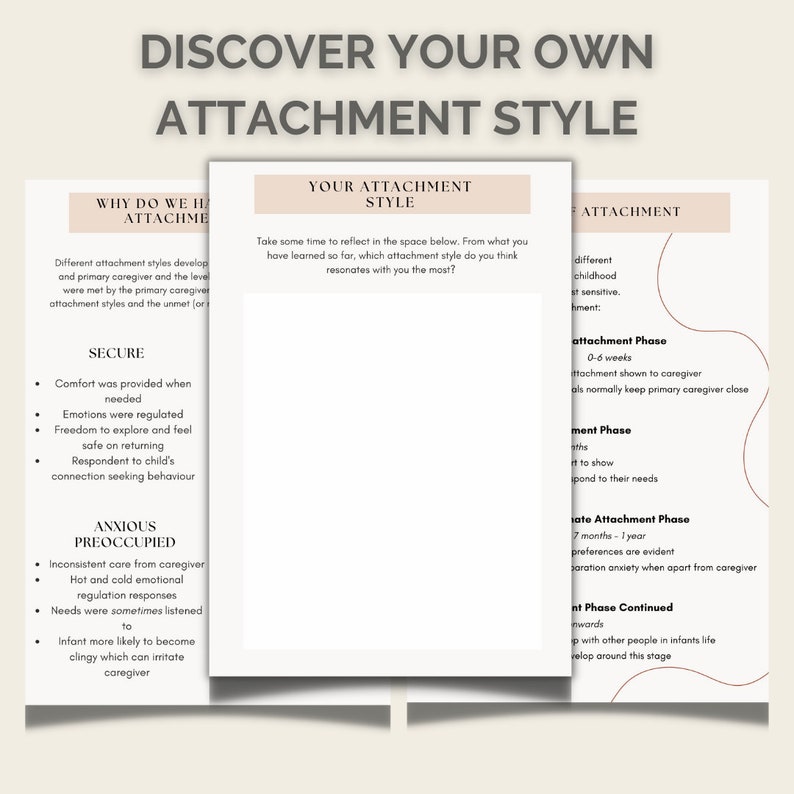 Soothe Your Attachment Wounds, Attachment Type Workbook, Avoidant ...