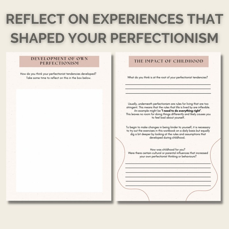 OCD & Perfectionism Mental Health Self-help Bundle, Mental Health ...