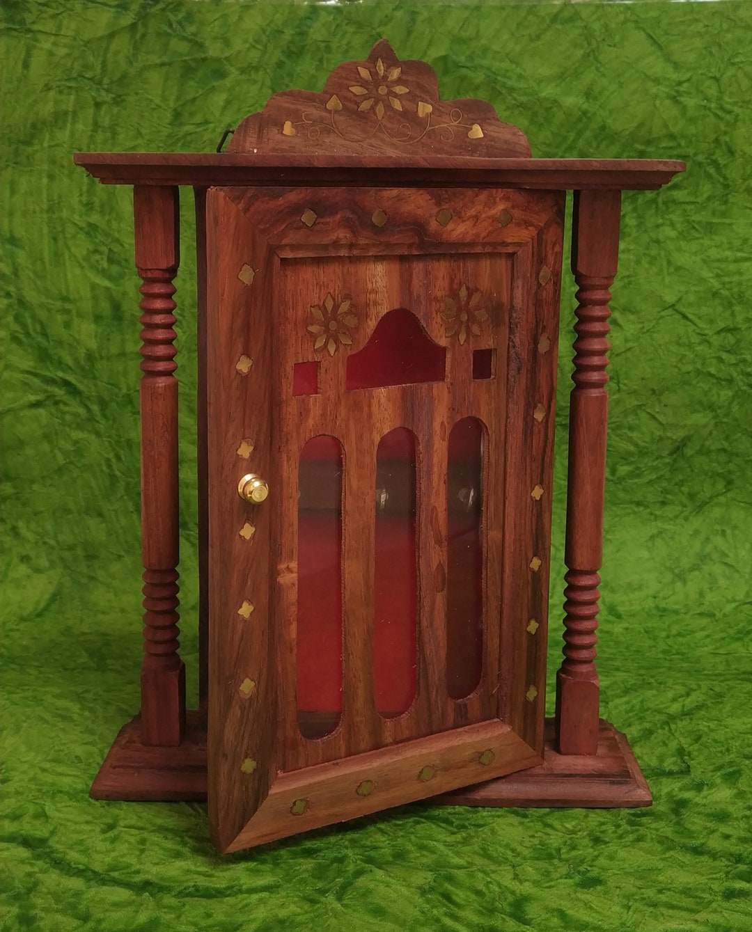 Unique Handmade Wooden Key Bracket Wall Shelf Set - Etsy