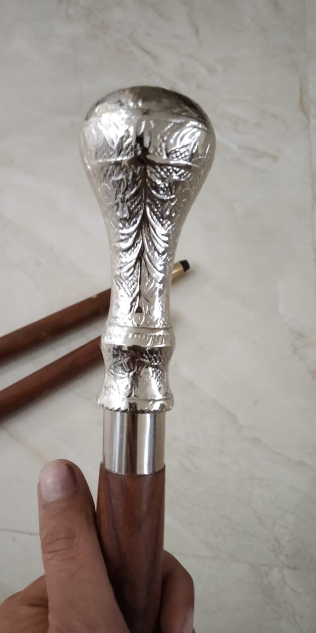 Round Handle Walking Cane Wooden Shaft Cane wooden Walking - Etsy