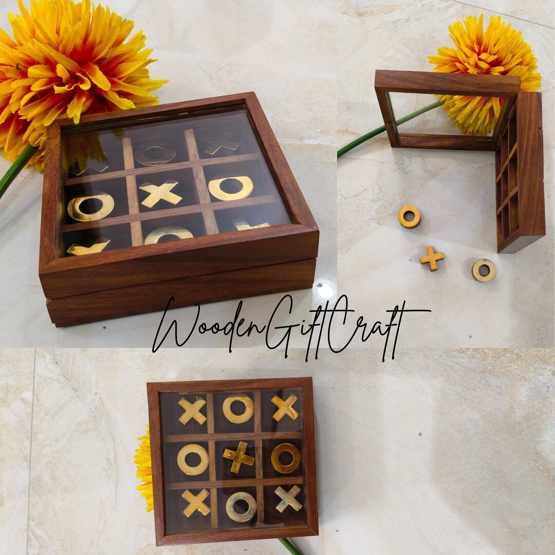 Tic Tac Wooden Board Game, XOX Game for Kids, Tic Tac Toe Game for Kids ...