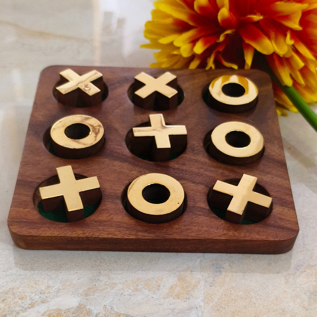 Wooden Tic Tac Toe Perfect Gifting for Birthday Tic Tac Toe Game for ...